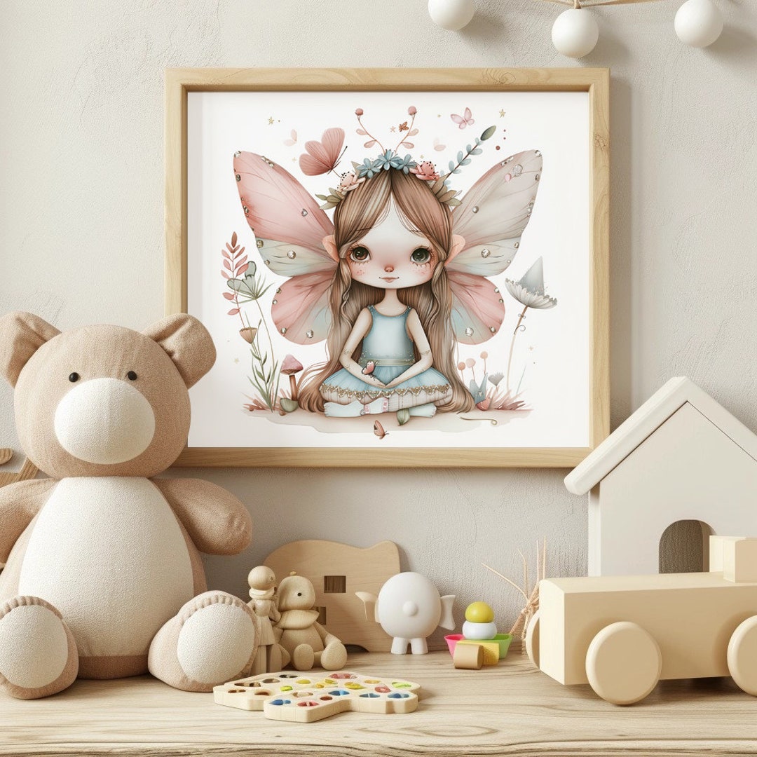 Fairy Wall Prints,fairy Garden Prints, Kids Fairy Prints, Nursery Wall ...