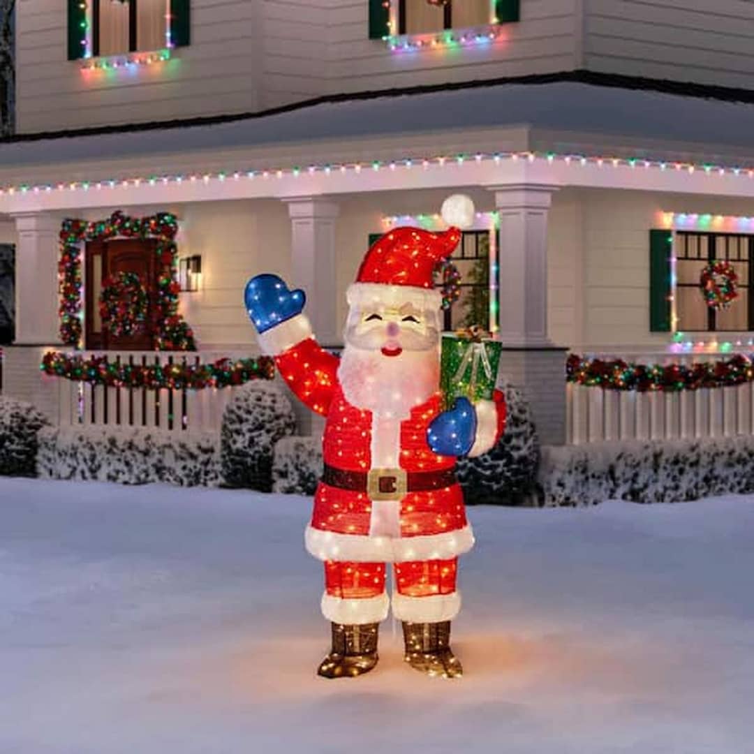 8 Ft. Giant-sized LED Collapsible Santa Holiday Yard - Etsy