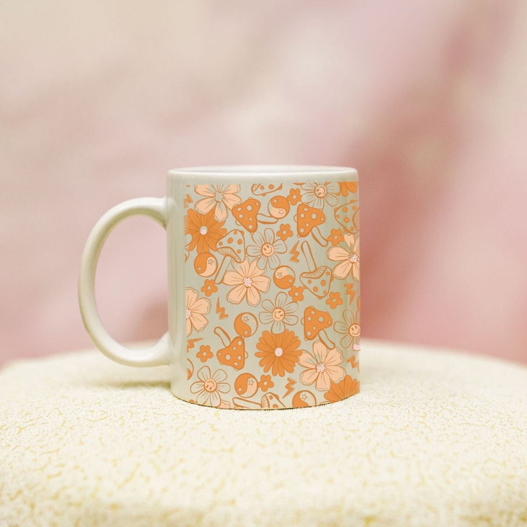 Mushroom Mug, Cottage Core Cups, Goblincore, Magic Mushroom, Morel ...
