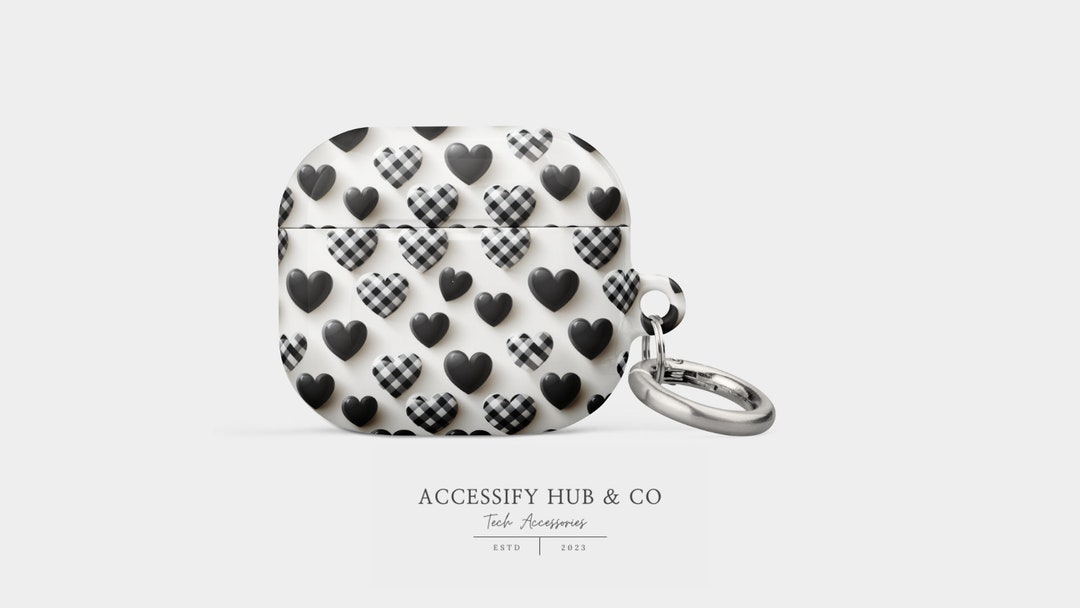 Checkered Hearts Airpods Case Covers for AirPod Pro 1,2 and Airpods 1 ...
