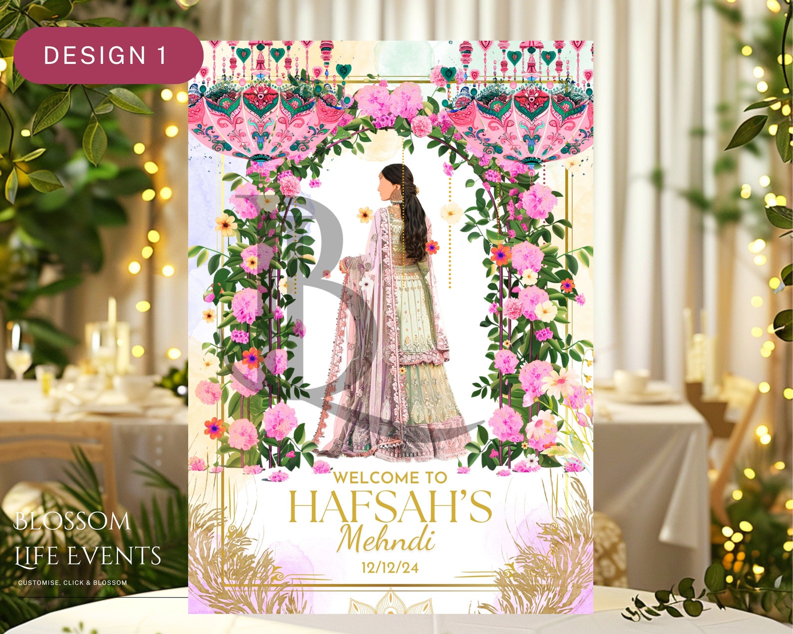 Mayoun Welcome Sign | Mayan Party Sign | Pakistani Wedding Sign | Pithi ...
