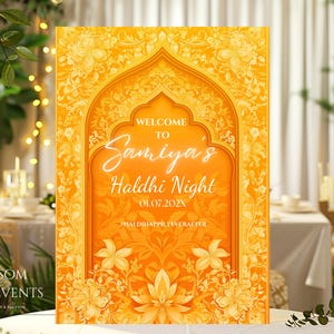 Haldi Sign | Haldhi Welcome Signage | Gaye Holud Board for Bengali ...