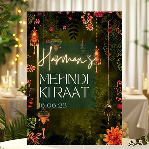 Mehendi Sign for Groom | Mehndi Party Sign | Mehndi Ki Raat Board ...