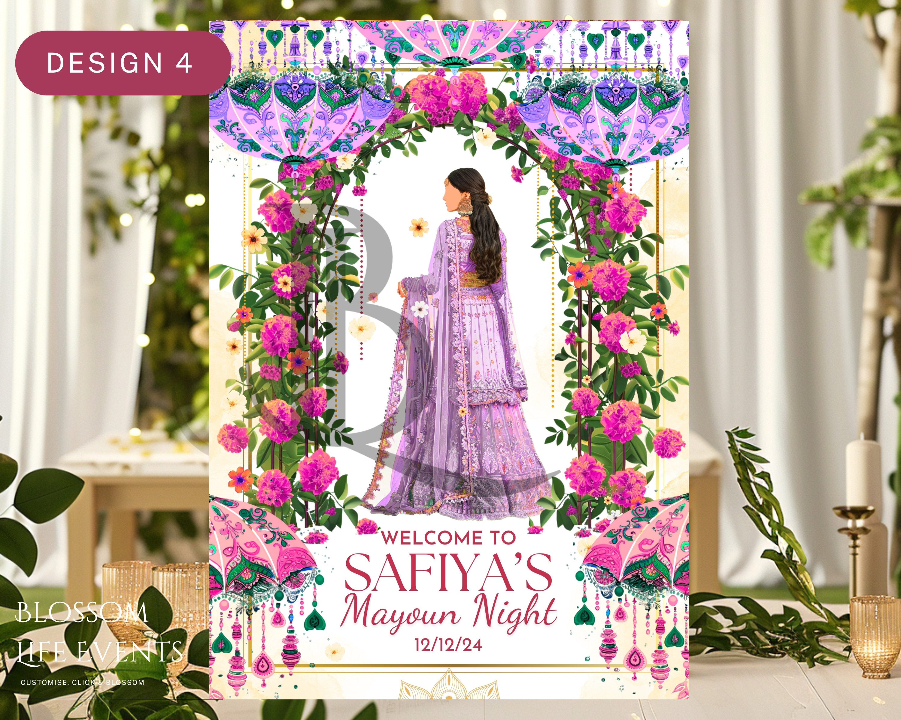 Mayoun Welcome Sign | Mayan Party Sign | Pakistani Wedding Sign | Pithi ...