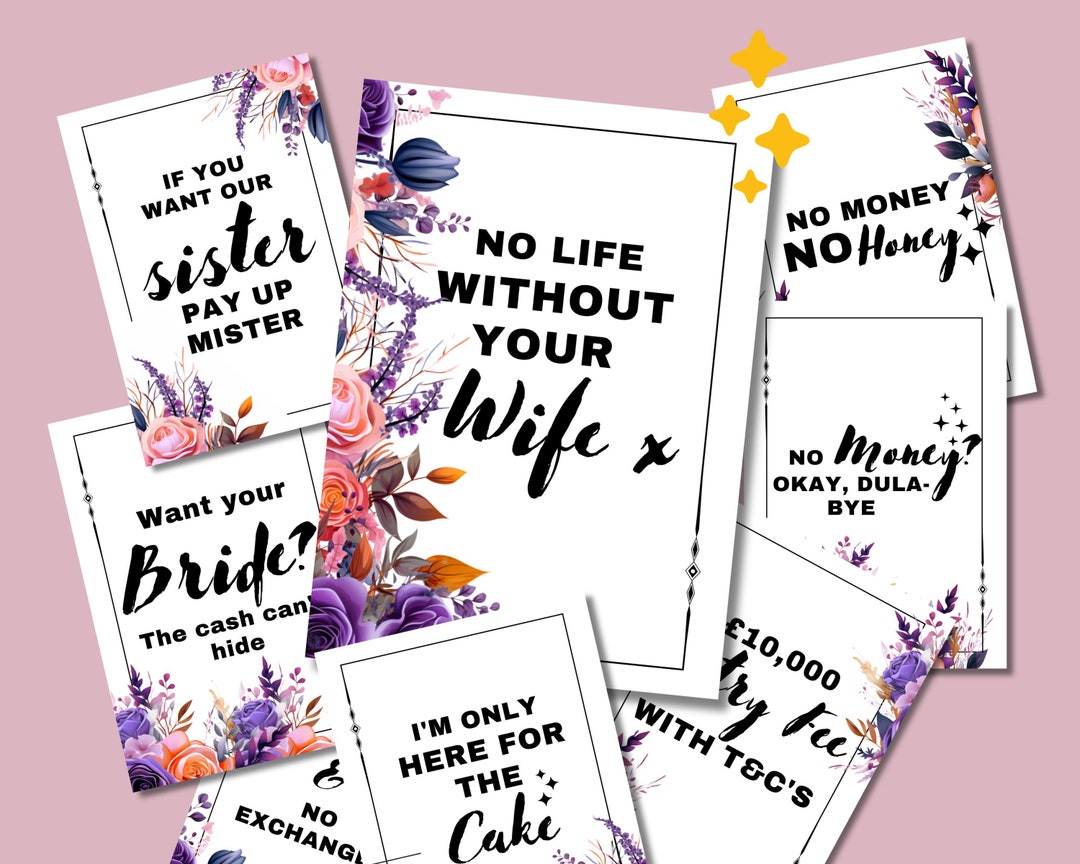 NEW Bridal Party Gate Signage | Wedding Gate Signs | Desi Bridesmaids ...