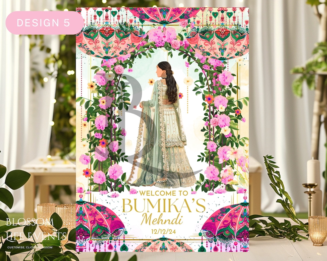 Mayoun Welcome Sign | Mayan Party Sign | Pakistani Wedding Sign | Pithi ...