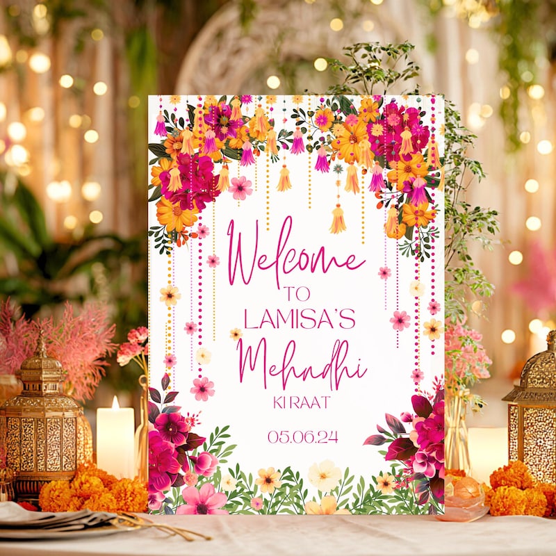 Mehndi Template Poster - Etsy