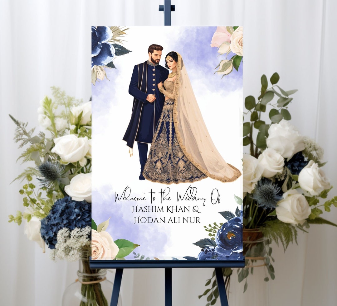 Indian Wedding Welcome Sign | Digital | Indian Wedding Welcome Sign ...