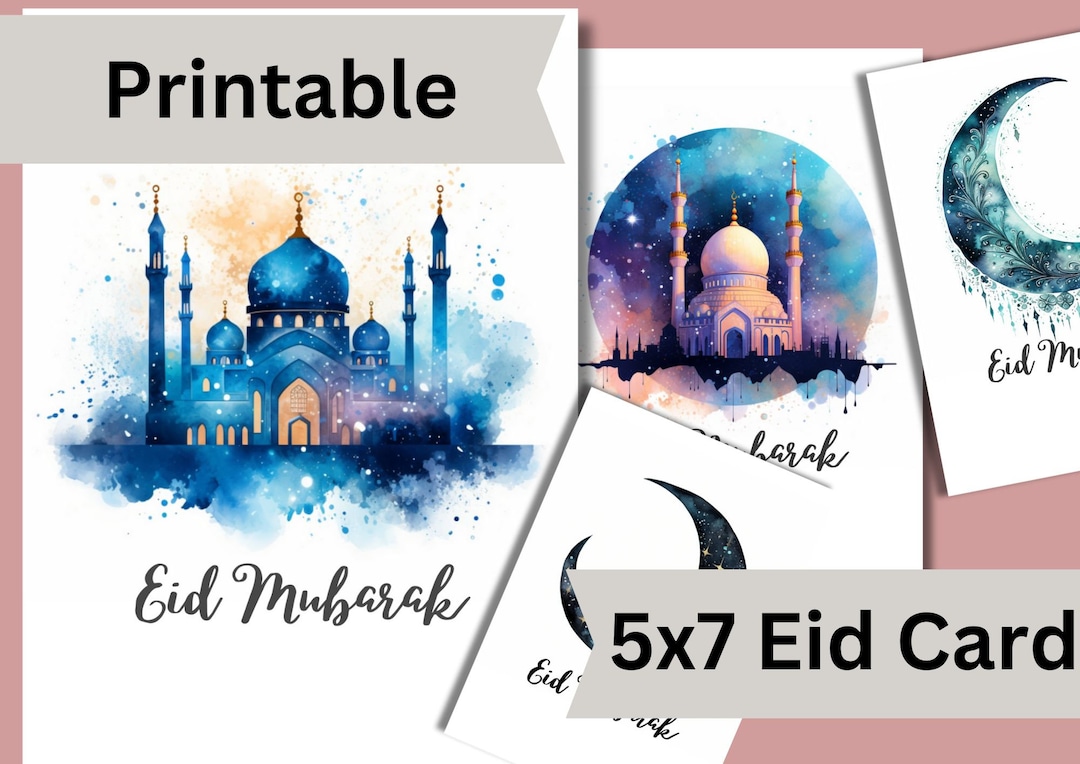 Eid Cards Printable Eid Card Eid Mubarak Card Eid Cards - Etsy
