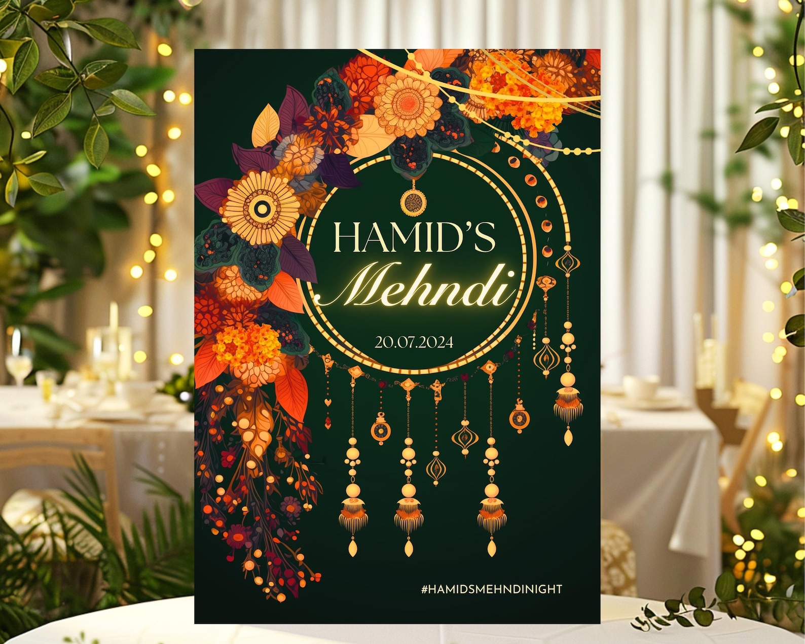 Mehendi Sign for Groom | Grooms Mehndi Party Sign | Mehndi Ki Raat ...