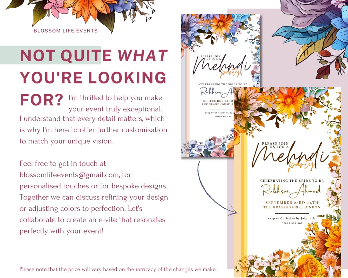 Mayoun Invite Template for Indian Pakistani Mayan Party Beautiful ...