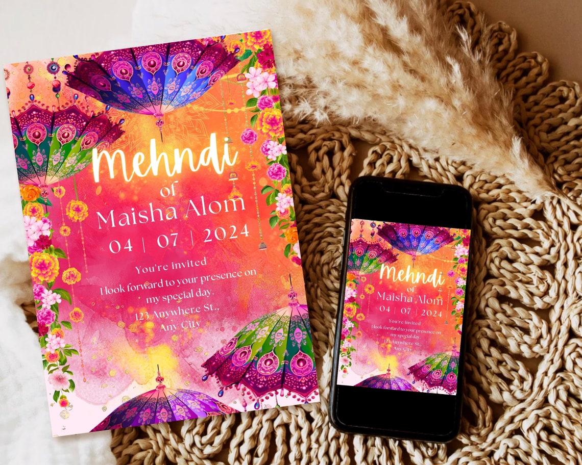 Beautiful Mehndi Invite | Green Mehendi Invitation for Groom | Mehndi ...