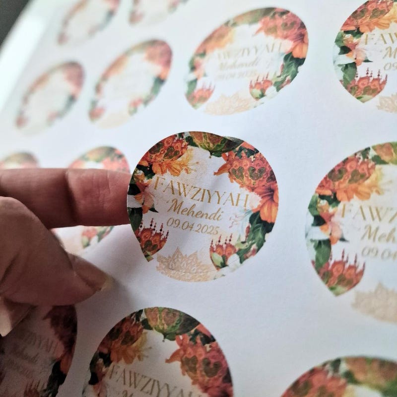 Mehndi Cone Stickers - Etsy UK