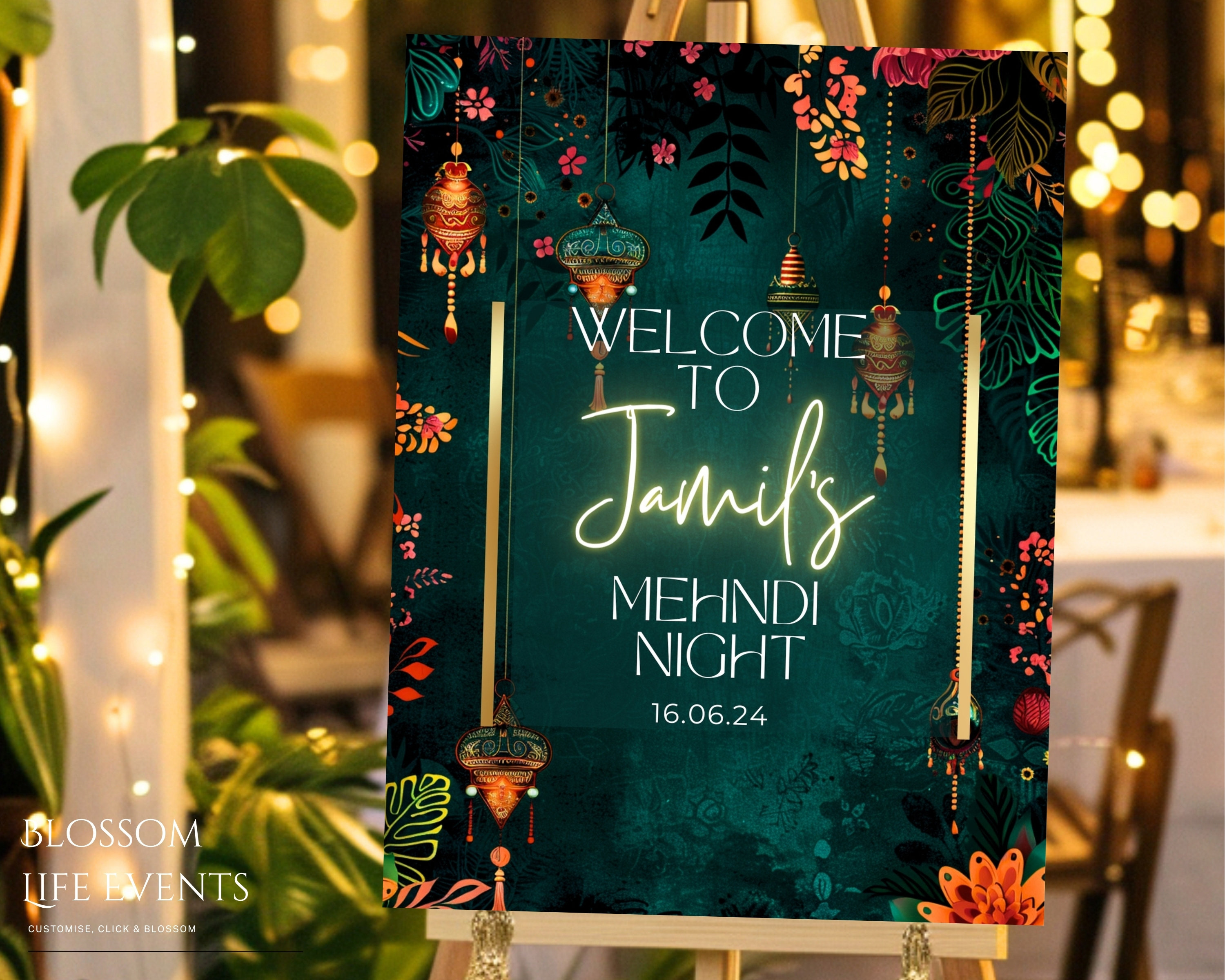 Mehendi Sign for Groom | Mehndi Party Sign | Mehndi Ki Raat Board ...