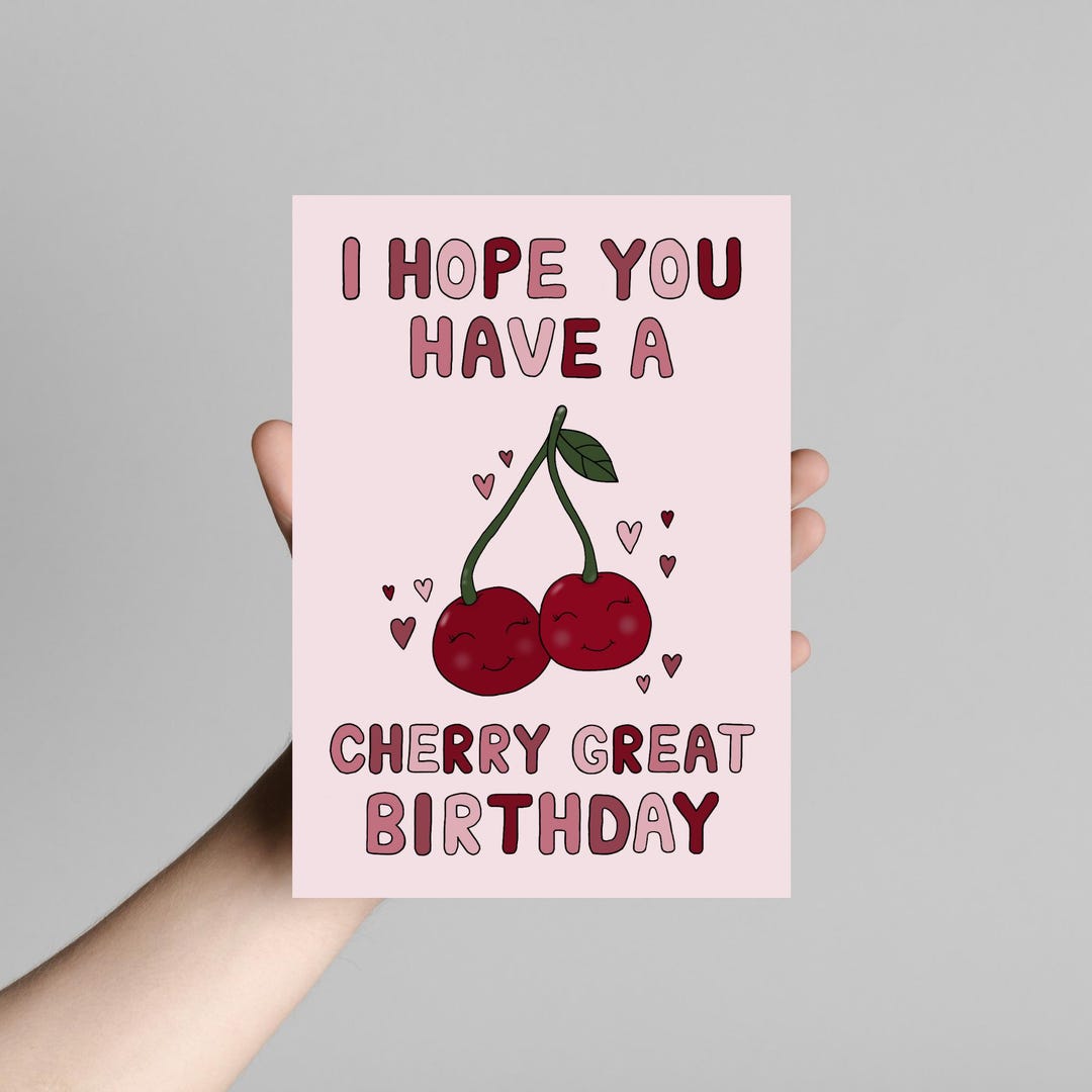 Fruit Pun Birthday Cards Greeting Card Birthday Card for Her Funny ...