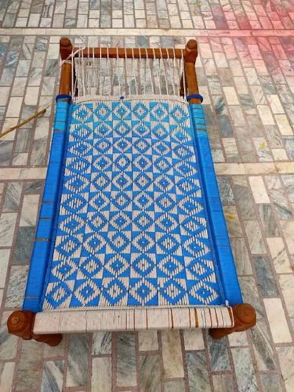 Traditional Indian Khat Handcrafted Wooden Bed, Unique Culture Artistry ...