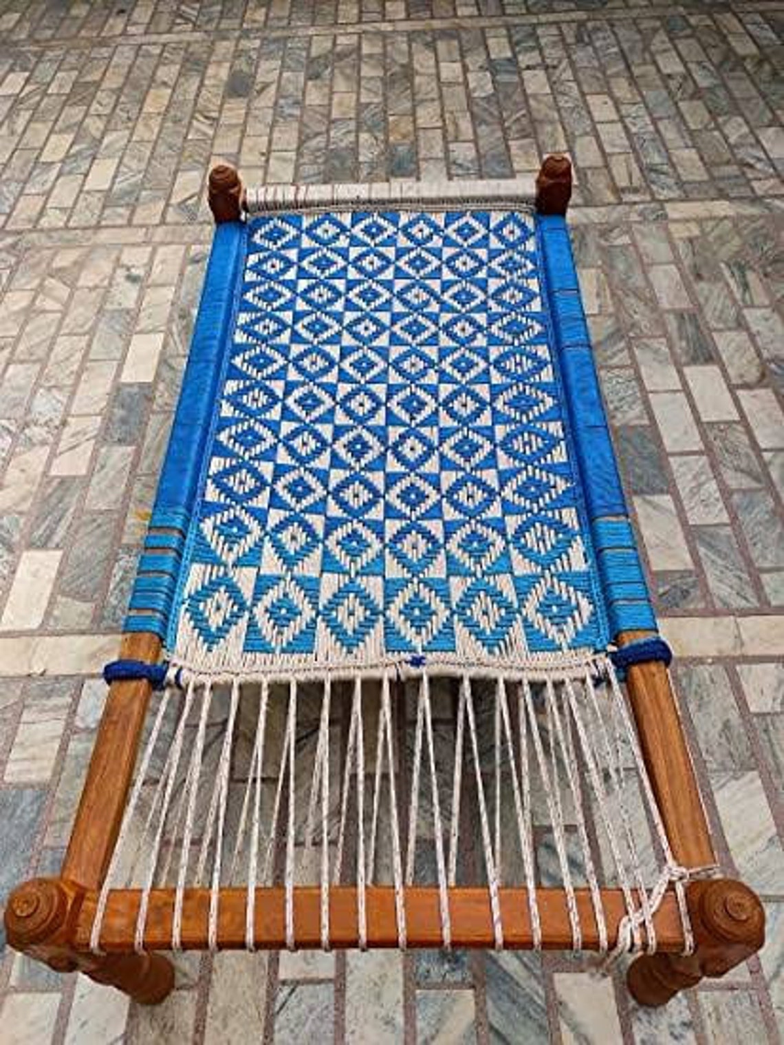 Traditional Indian Khat Handcrafted Wooden Bed, Unique Culture Artistry ...