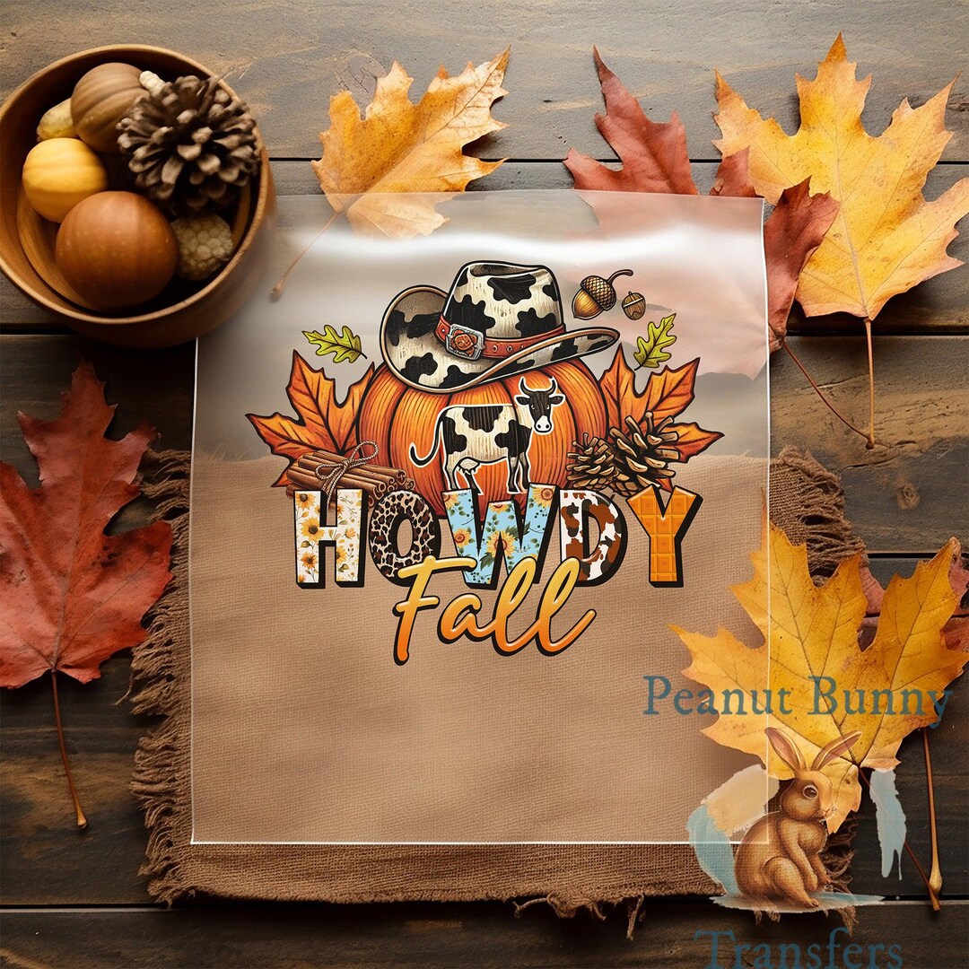 Western Fall Dtf 25, Pumpkin Autumn, Fall Leaves, Cozy Season, Ready to ...