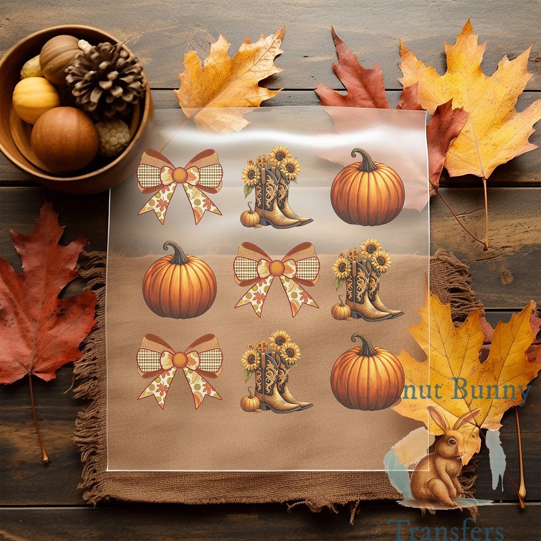 Western Fall Dtf 29, Pumpkin Autumn, Fall Leaves, Cozy Season, Ready to ...