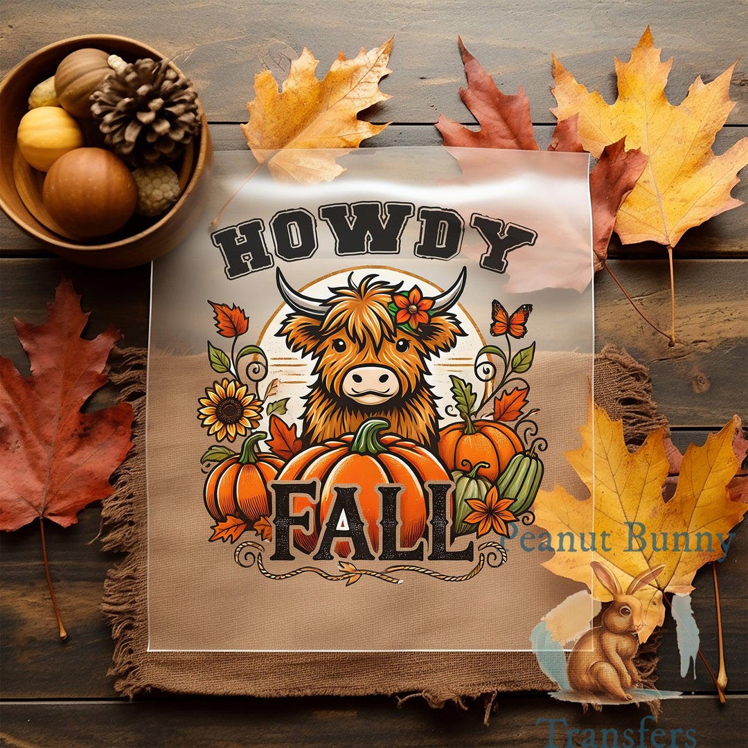 Western Fall Dtf 43, Pumpkin Autumn, Fall Leaves, Cozy Season, Ready to ...