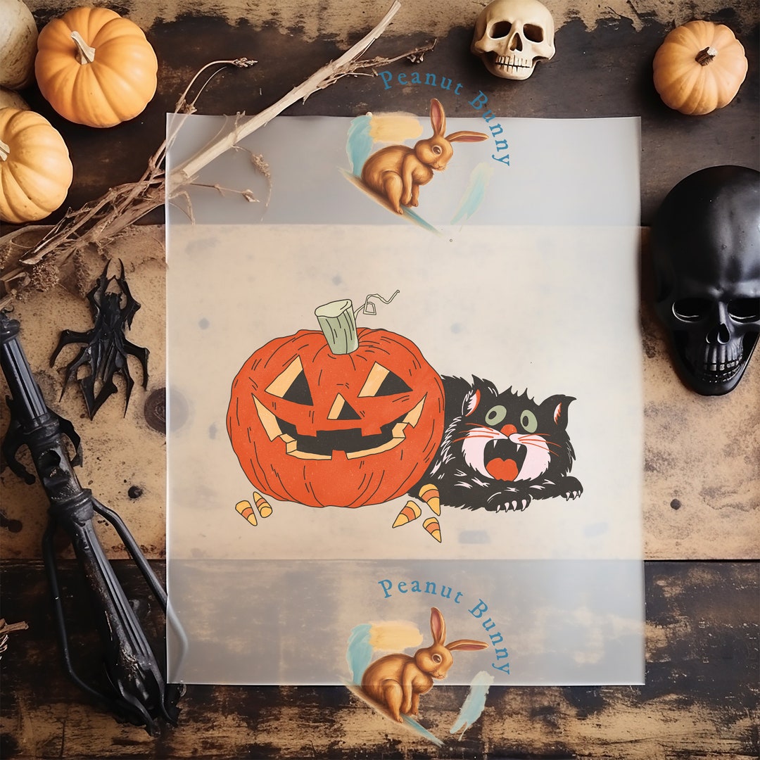 Retro Halloween Transfer 68, DTF Transfer, Shirt Transfer, Ready to ...