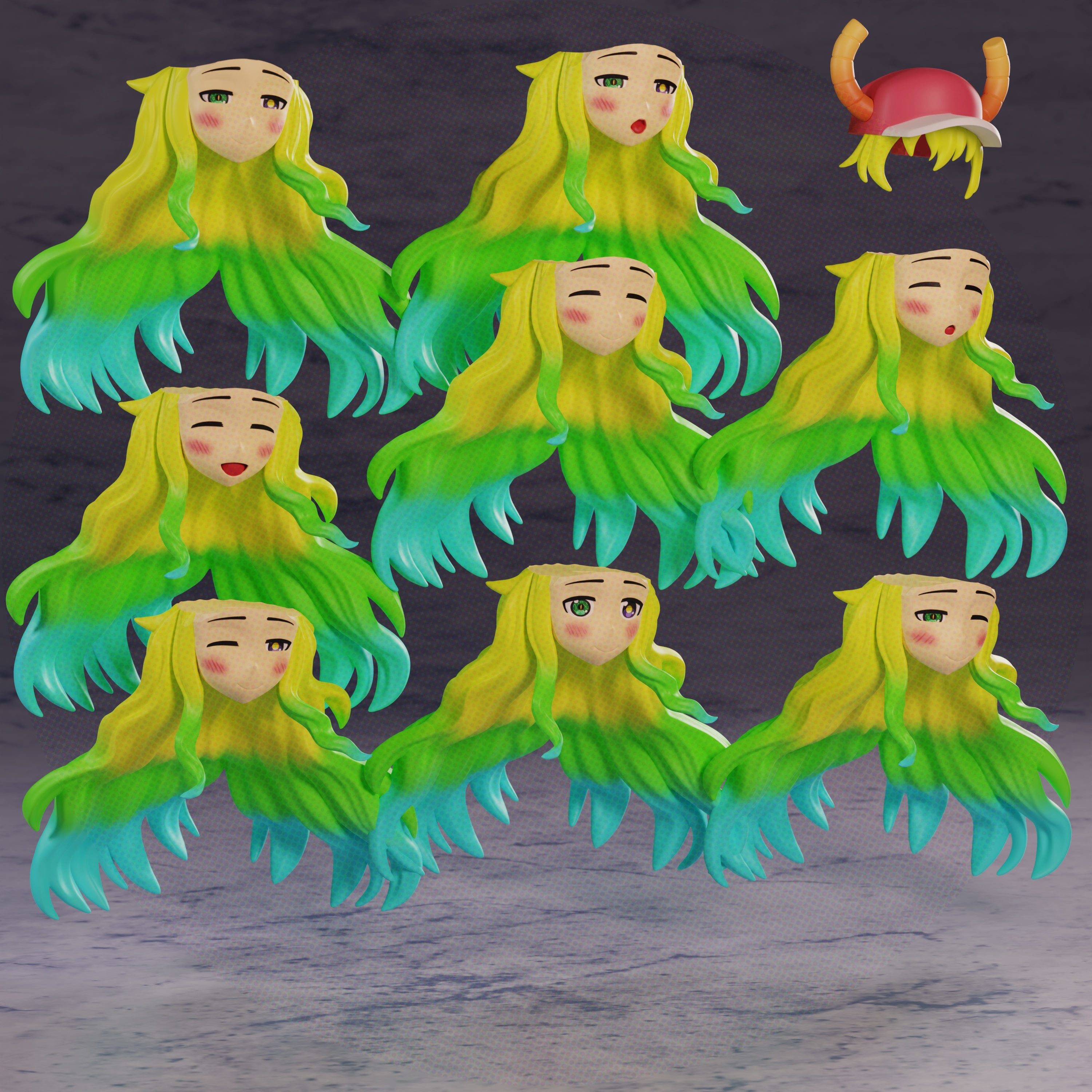 Lucoa 3D STL Print Model - Miss Kobayashi’s Dragon Maid - Quetzalcoatl ...