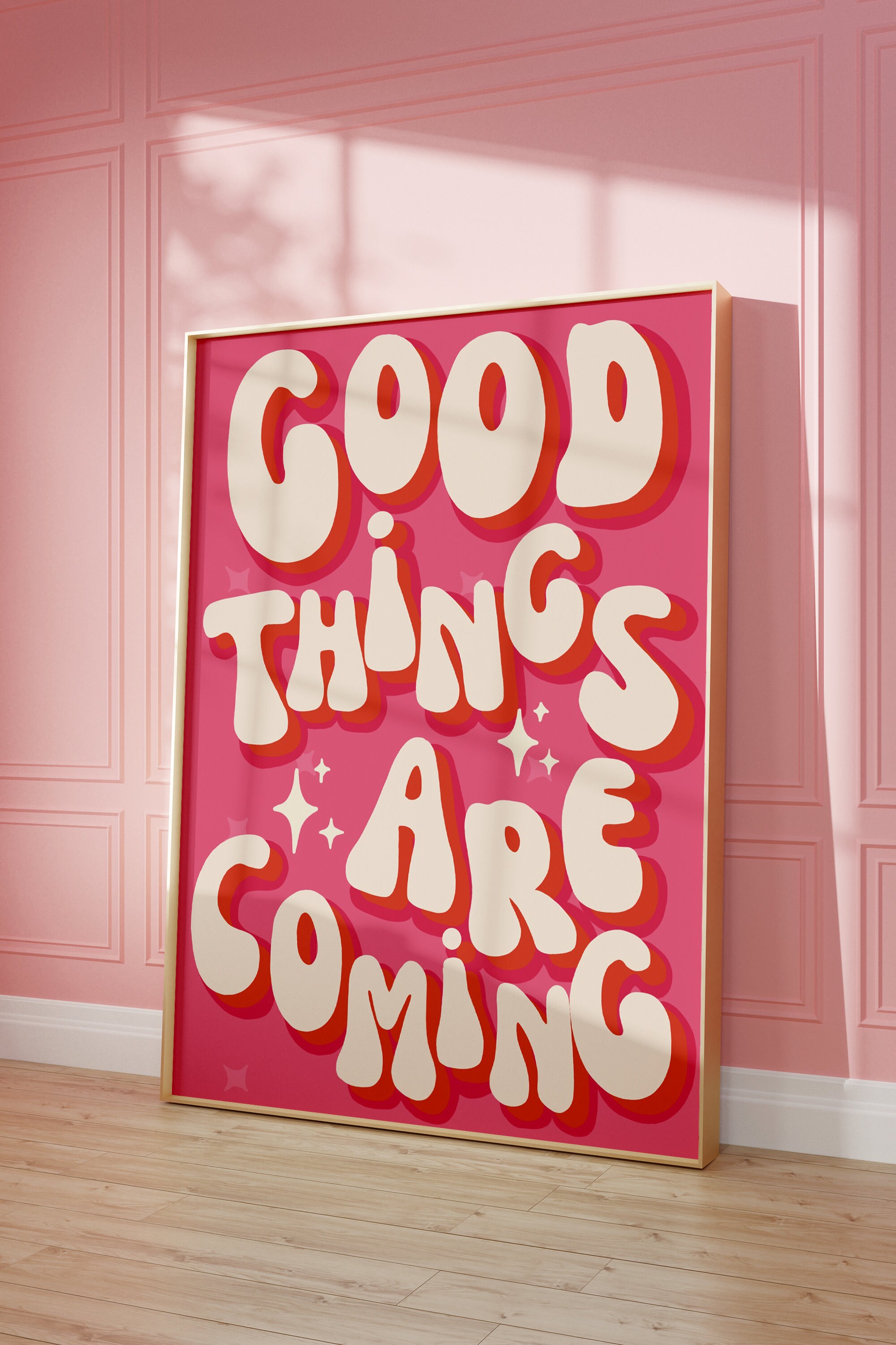 Good Things Are Coming Poster, Printable Art, Modern Abstract Wall ...