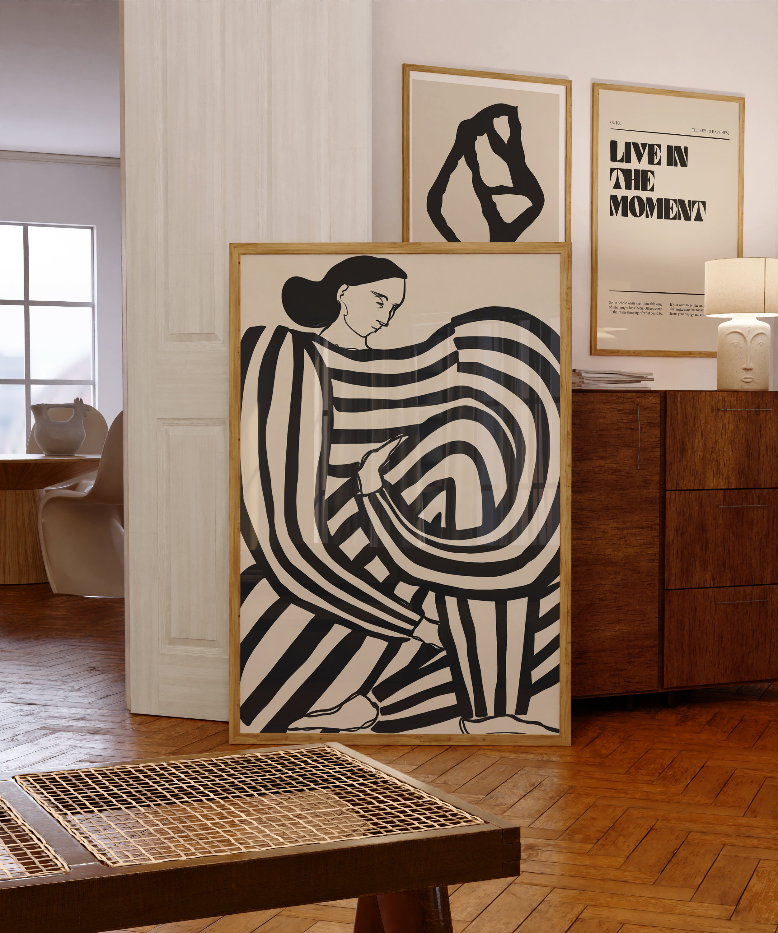 Postmodern Black and White Poster Print Digital Downloadable Gallery ...