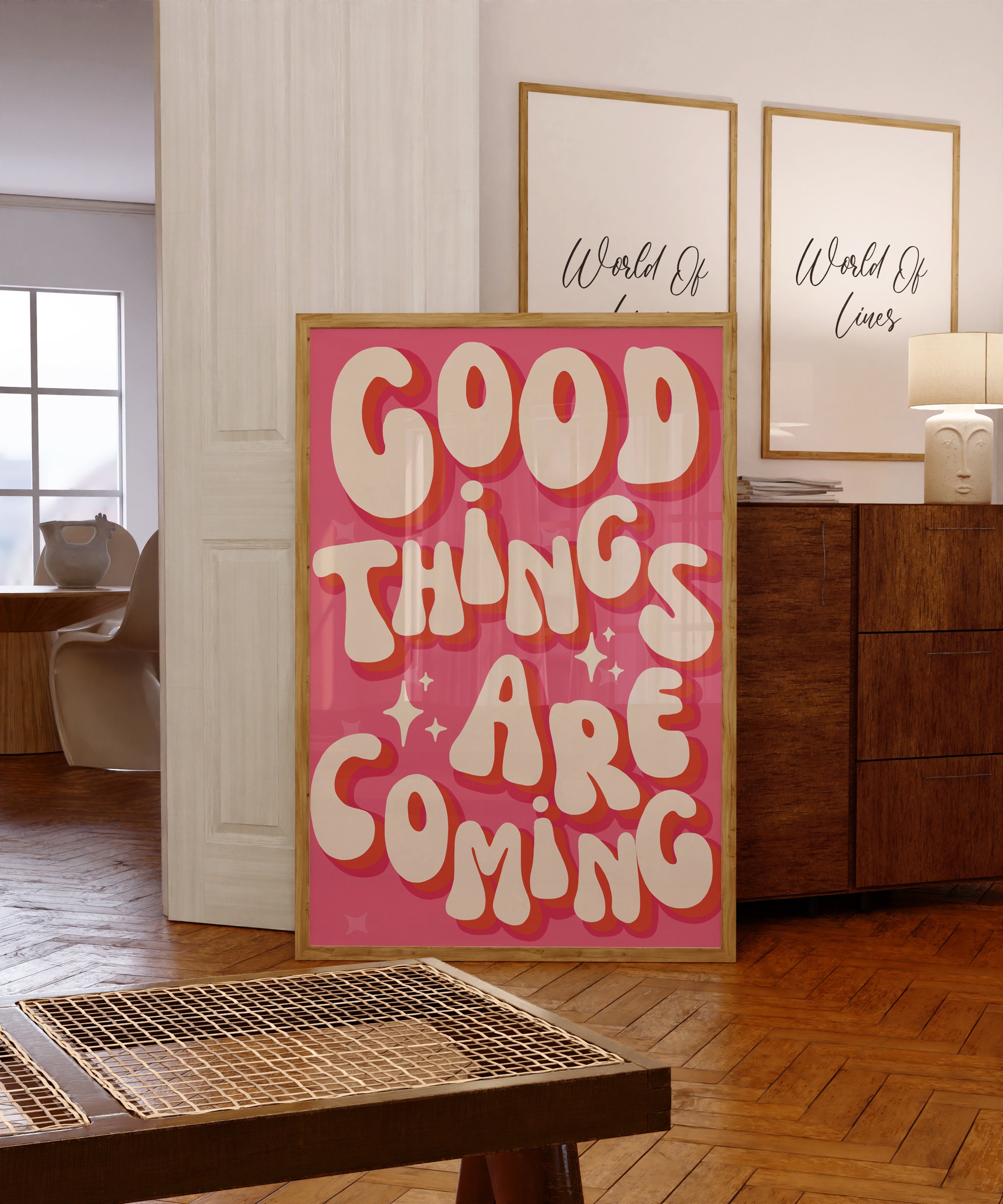 Good Things Are Coming Poster, Printable Art, Modern Abstract Wall ...