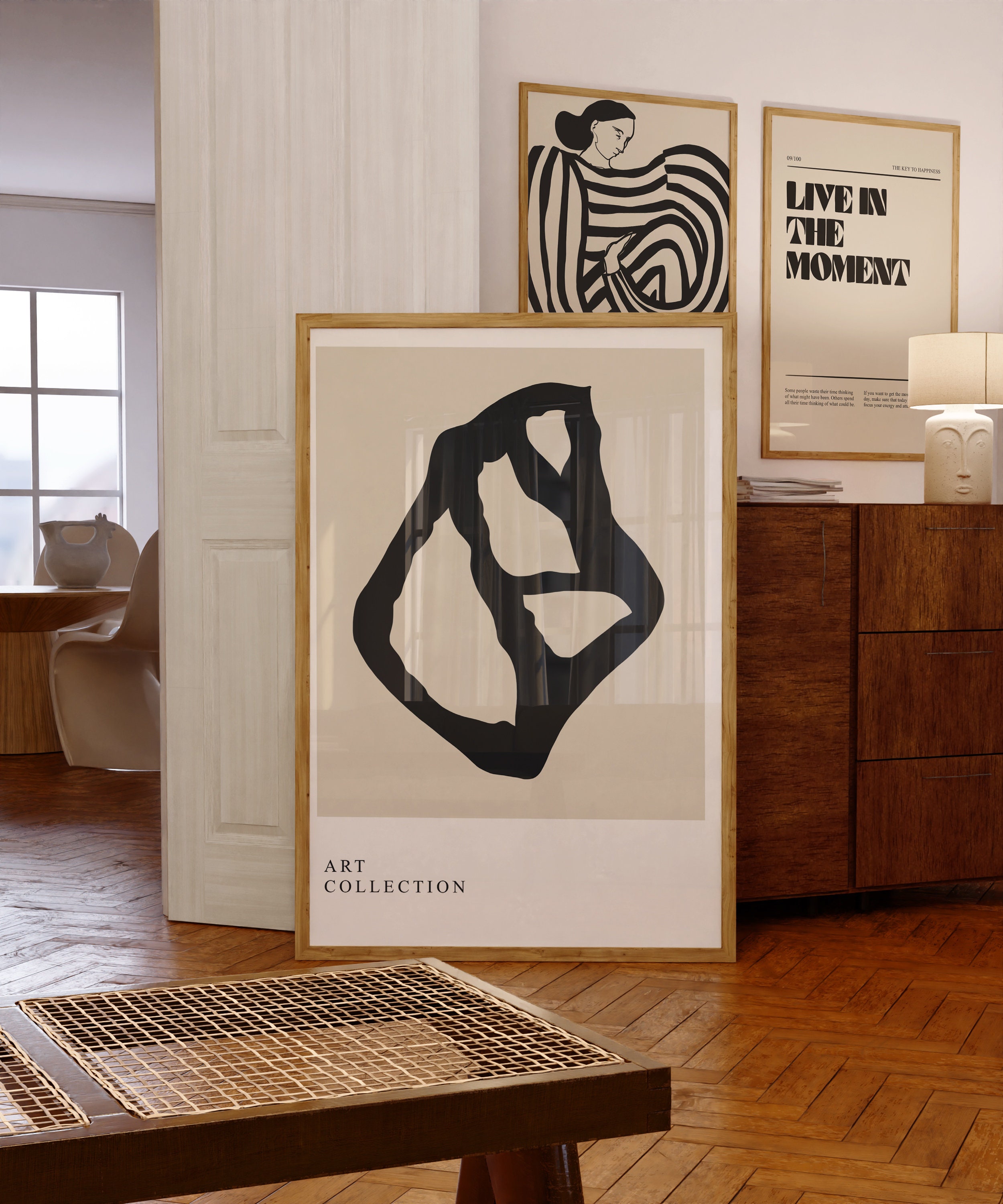 Postmodern Black and White Poster Print Digital Downloadable Gallery ...