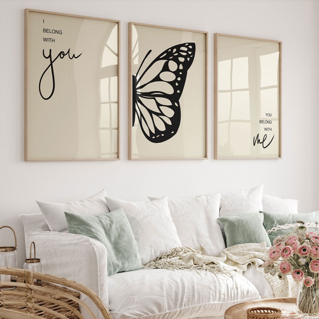 Postmodern Minimalist Words for Lover in Black and White Poster Print ...