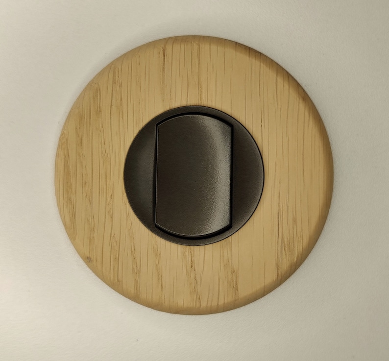 Plaque en bois pour interrupteur / prise arrondie, cache pour ...
