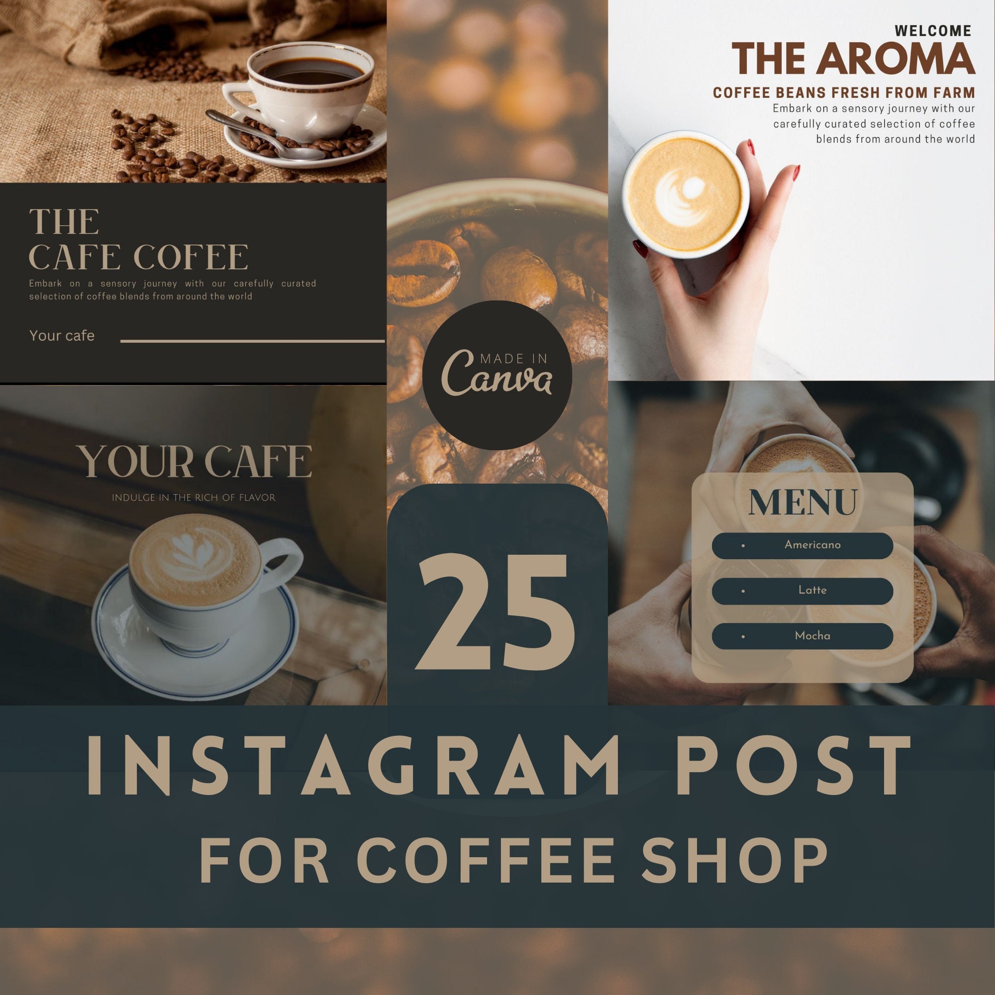 25 Instagram Post Coffee Shop for Social Media | Instagram Post ...