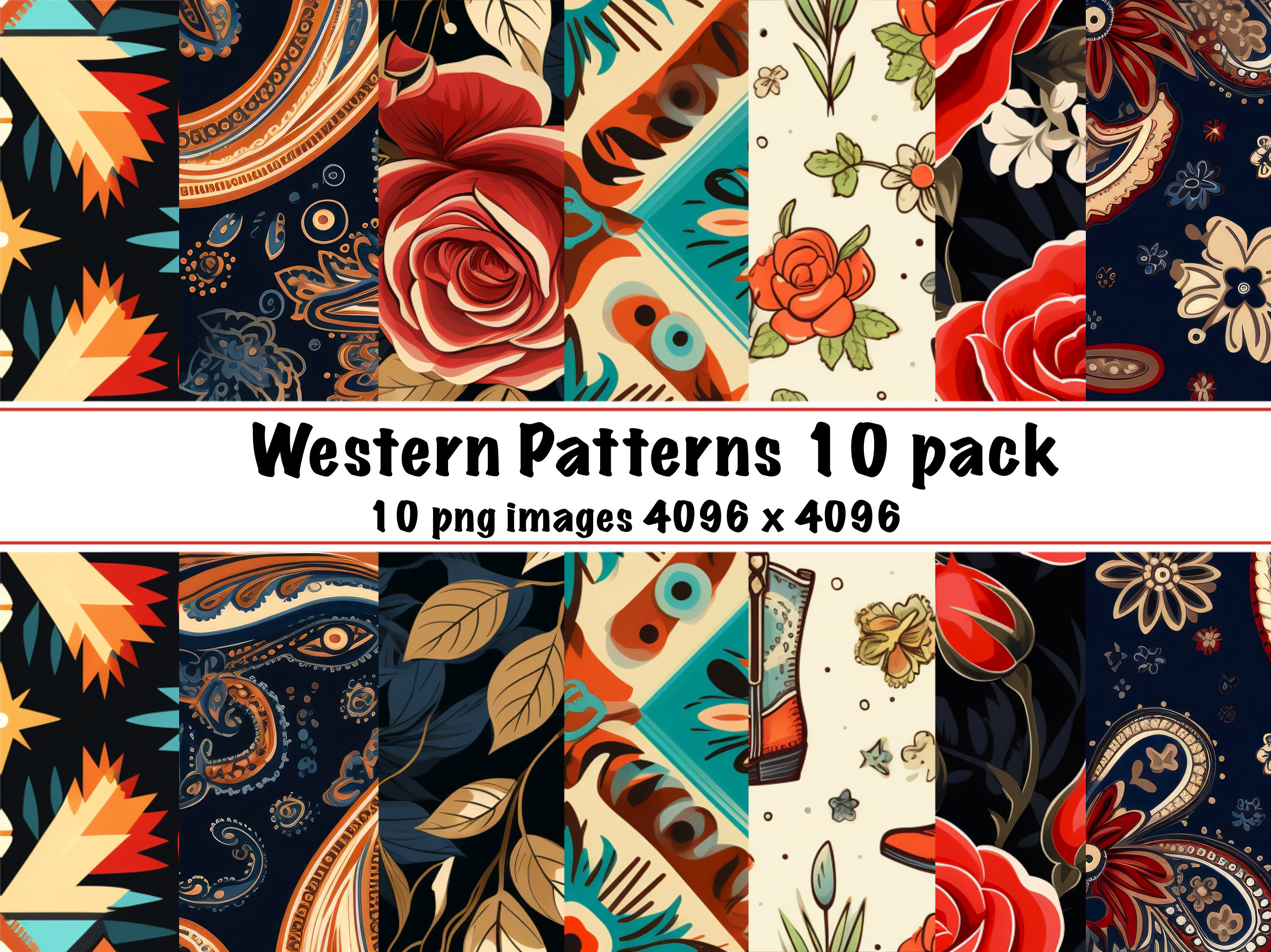 Western Pattern - Etsy
