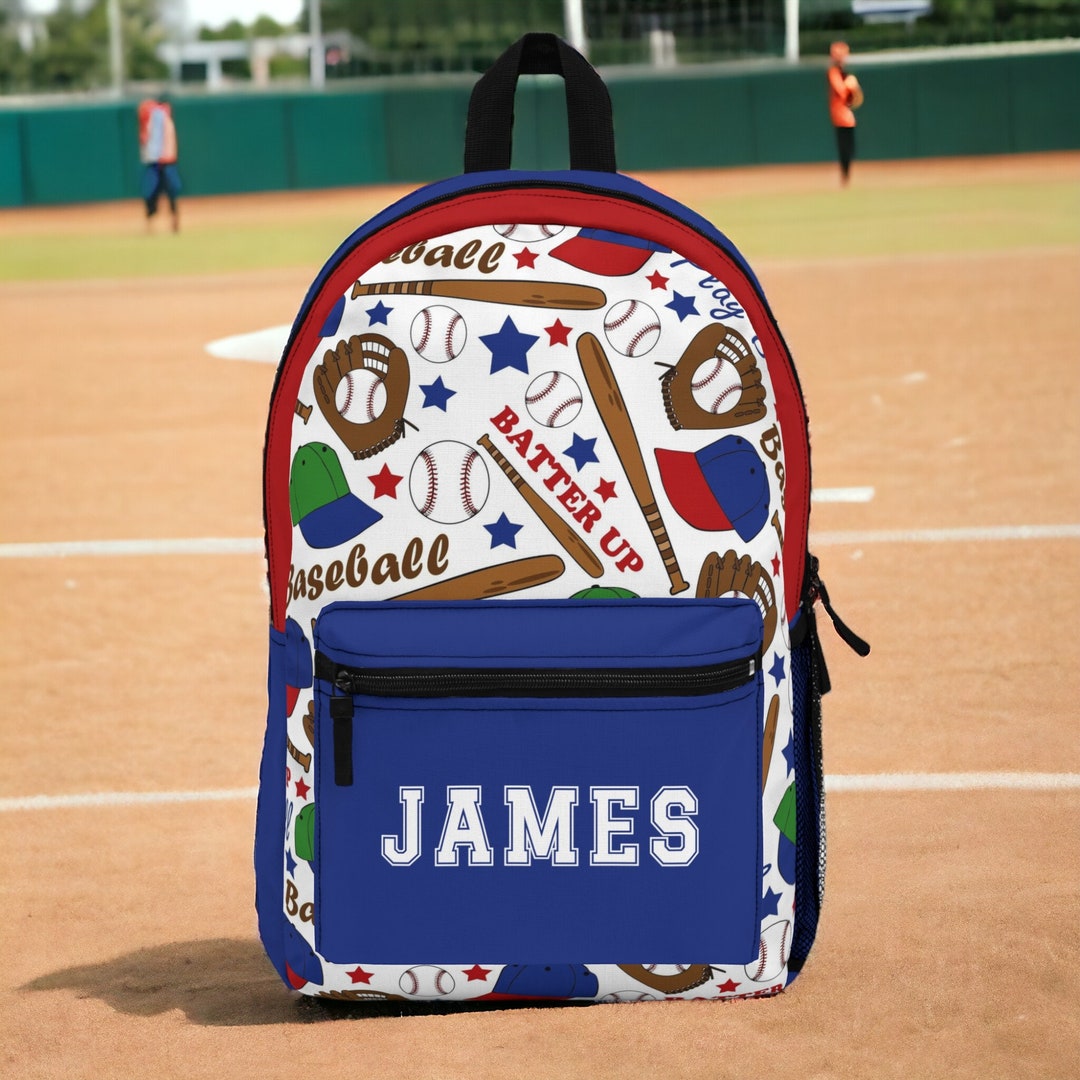 Personalized School Backpack for Boy School Bag Baseball Theme Gift ...