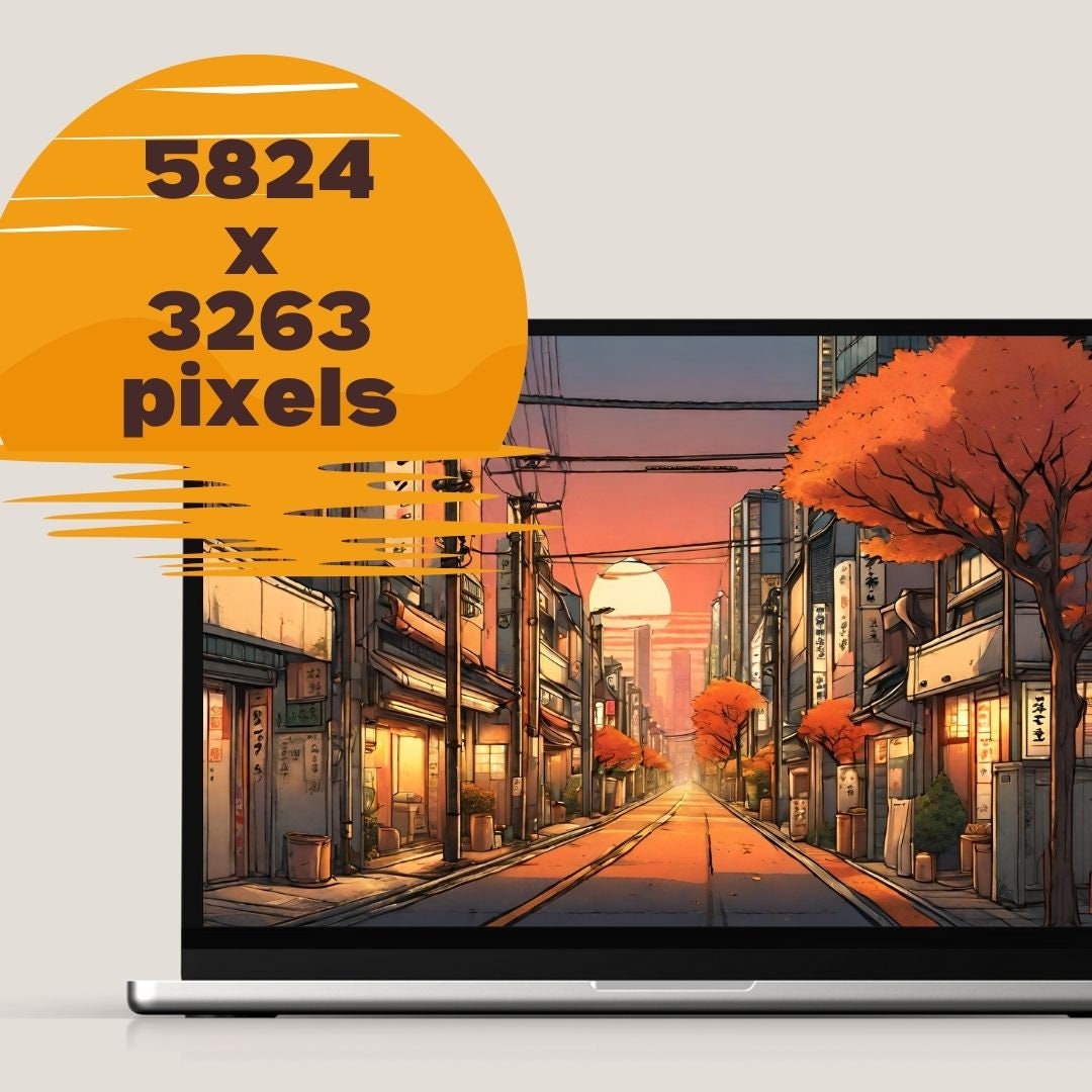 Lofi Cosy City Sunset Desktop Wallpaper Background Urban Autumn - Etsy