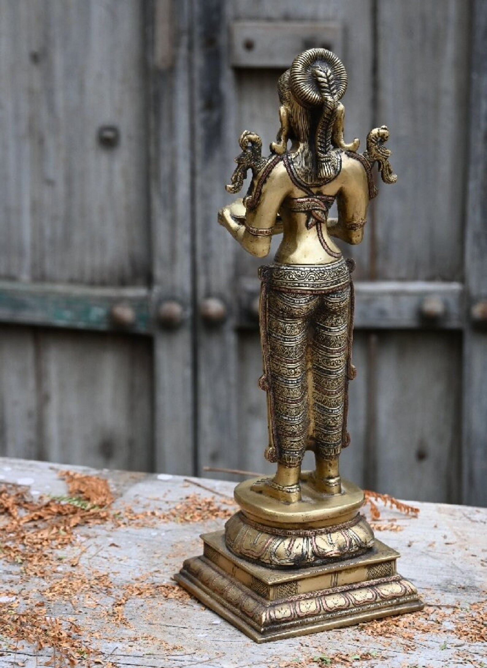 Brass Deepalakshmi Idol, God of Good Luck, Indian Handicraft, Goddess ...