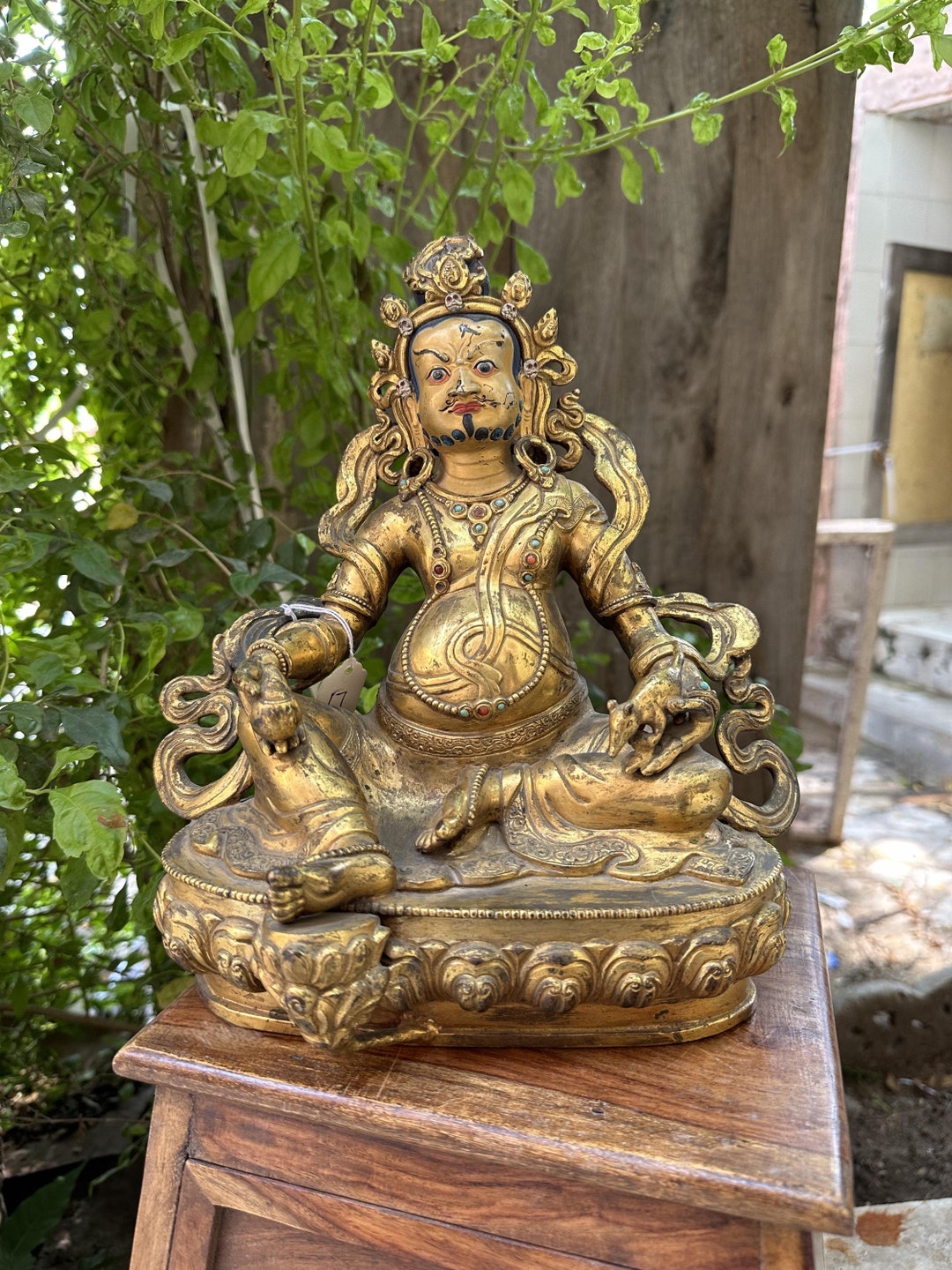 Bronze Kuber Ji, Lord Kuber, Meditation or Decoration, Bronze Wealth ...