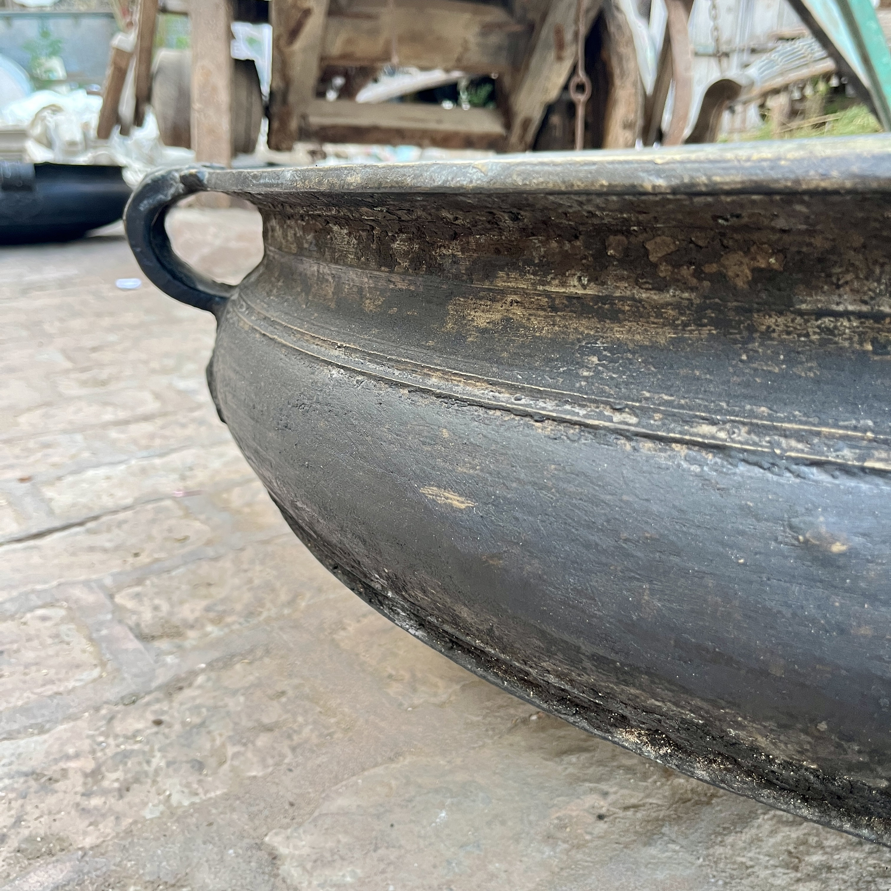 Large Bronze Round Urli Bowl, Indian Bronze Art, Urli Decor ...