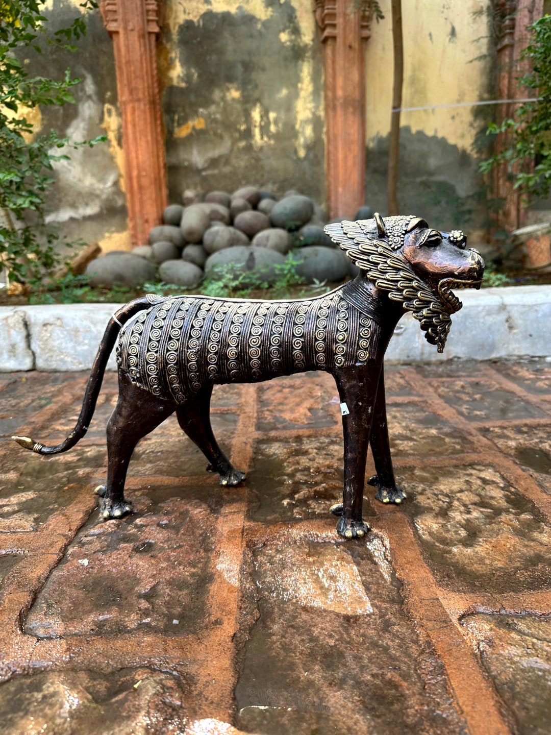 Bronze Lion Sculpture, Lion Decor Statues, Gifts, Outdoor and Indoor ...