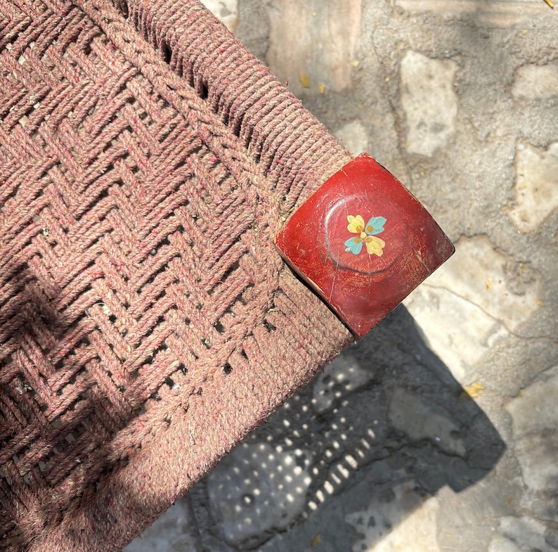 Rajasthani Painted Wooden Low Chair, Hand Woven Seat Chair, Sofa Pidha ...