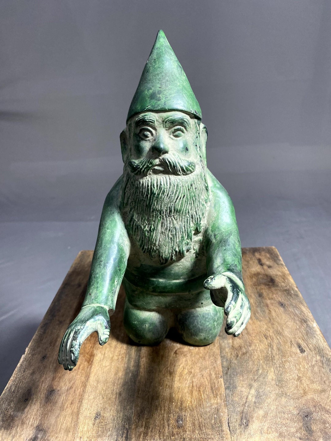 Green Color Giant, Collectible/ Rare, Tom Clark Brass Statue, Gnome ...