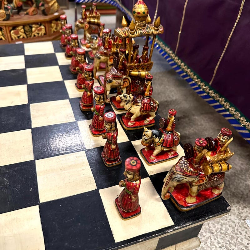 Indian Chess Set - Etsy