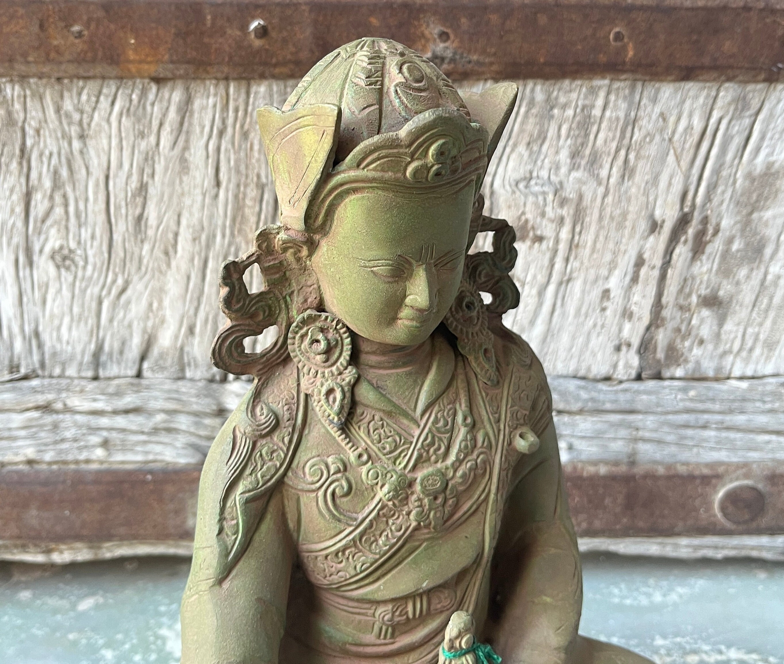 Spiritual Bronze Lord Buddha Sculpture, Old Tara Buddha Art, Buddha ...