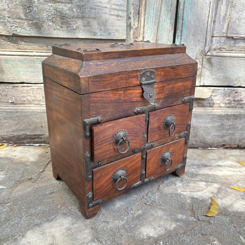 Antique Solid Wooden Drawer, Home Decor, Wooden Drawer Box, Storage Box ...