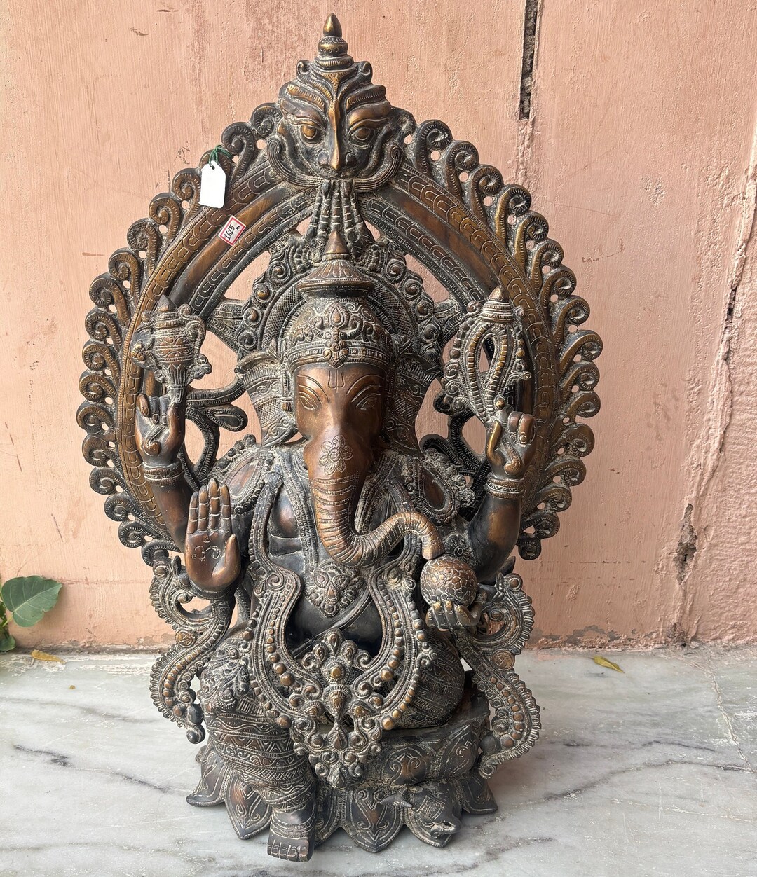 Hindu God Deity, Spiritual Idol, Good Luck God, Lord Ganesha Bronze ...