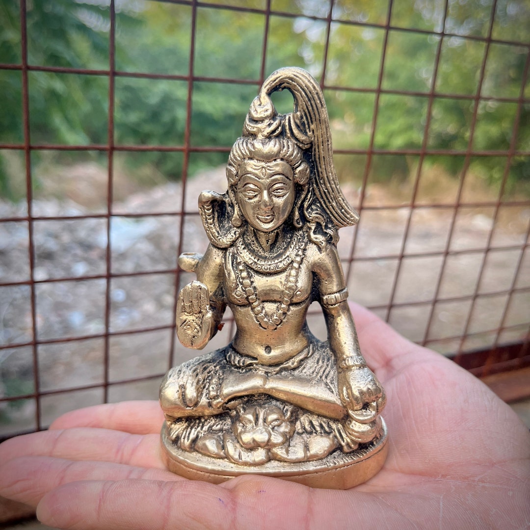 Lord Shiva Bronze Hand Moulded Traditional Statue, Hindu Idol, Temple ...
