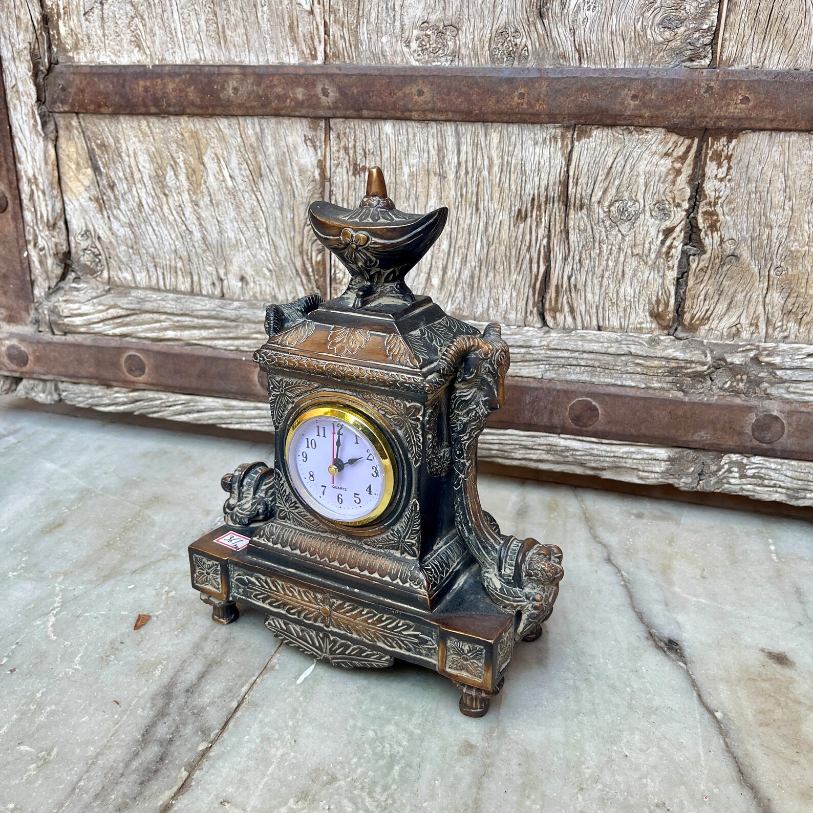 Bronze Roman Counting Tabletop Clock, Vintage Style Stand Clock, Unique ...