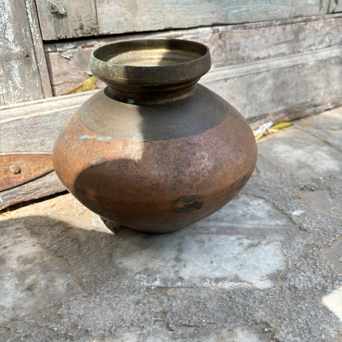 Antique Indian Brass Real Old Hindu Deity Water Pot Brass Vase Pot Old ...