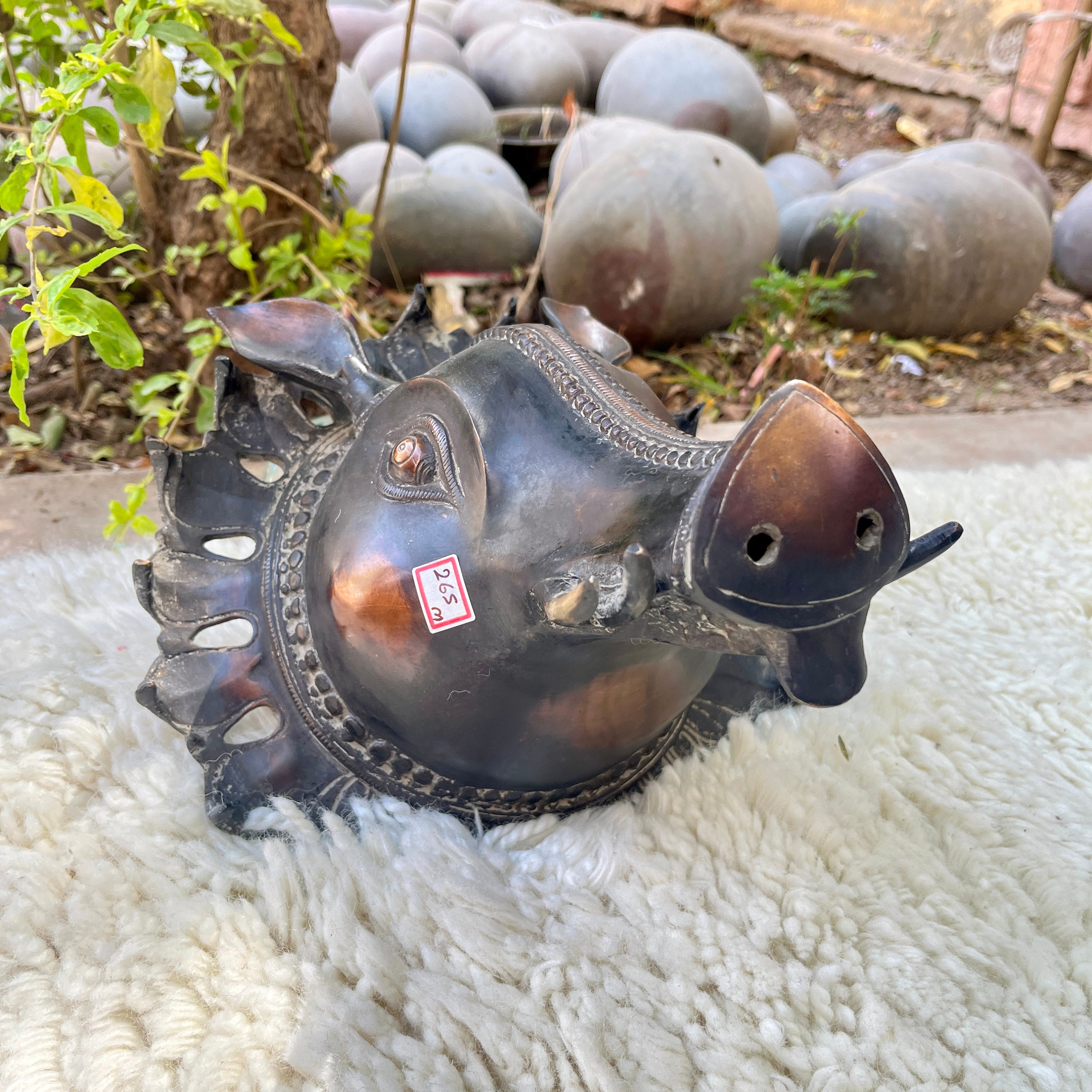 Bronze Statue, Bhuta Mask, Indian Varaha Head the Boar Avatara of Lord ...